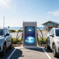 China IP54 Outdoor DC Fast EV Charger 120kW 160kW CCS2 CCS1 CHAdeMO RFID Card 7 Inch Touch Screen 4G for sale