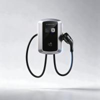 China J8 US Type1 Home EV Charger Wall Mounted And Column Mounted AC Charging Station 7.6kW 32A 85V 265V IP54 5.64 inch LCD Display for sale