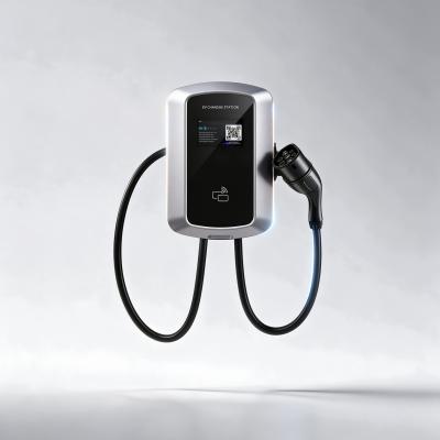 China J8 US Type1 Home EV Charger Wall Mounted And Column Mounted AC Charging Station 7.6kW 32A 85V 265V IP54 5.64 inch LCD Display for sale