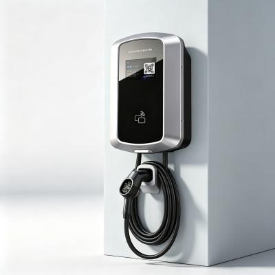 China Household EV Charger J8 Wall Or Column Mount AC Charging Station US Type1 11.5kW 48A Wide Voltage 85V 265V IP54 5.64 inch LCD Screen for sale