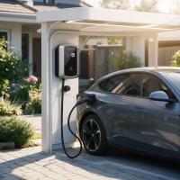 China Euro Type2 J8 Three Phase EV Charger 11kW 16A AC Charging Station Wall And Column Mount Design 380V IP54 With 5.64 inch LCD for sale