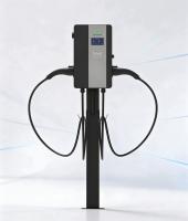 China Wall Mounted CLF AC 22D AC EV Charger type1 22KW Dual Gun Structure IP54 OCPP1.6J Built In 4.3 Inch Color Touch Screen Max Output Current Up To 32A for sale