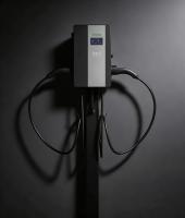 China Compact Wall Box CLF AC 11D EV Charger Type2 11KW Dual Gun AC Charging Equipment IP54 OCPP1.6J 4.3 Inch High Brightness Touch Screen for sale