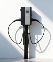 China Mckee 22kW 44kW Column Standing AC EV Charger Sheet Metal Housing Dual Gun IP54 for sale