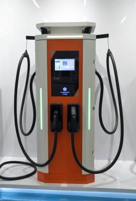 China 160kW Dual Gun CCS2 DC Fast Charger IP54 OCPP1.6J TUV Certified 10 Inch Touch Screen for Fleet Depots for sale