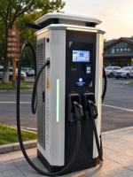 China 120kW DC EV Charger CCS1 CCS2 CHAdeMO GB/T 200-1000V OCPP 1.6J 10 Inch Screen Fast Charging Station for sale
