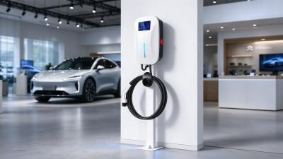 China 22kW Type 2 Wall Mounted AC EV Charger Dual Gun 11kW Per Port OCPP 1.6J 4G LAN WiFi IP54 Public Wallbox for sale