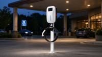 China 44kW Type 2 Floor Standing AC EV Charger Dual 32A Ports OCPP 1.6J Ethernet Fleet Depot Charging Pile for sale