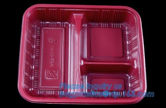 buy bpa free stackable take away leakproof black 2 compartment plastic microwave meal prep containers food bento box for kid online manufacturer