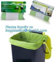 China Compostable Tie Top Caddy Liners 2.5mil Thickness Biodegradable T-Shirt Bags for sale