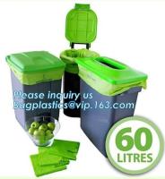 China Scented Compostable Garbage Bags PLA Biodegradable T-Shirt Shopping Bags 100% Compostable 13 Gallon for sale