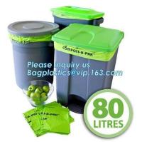 China Scented Compostable Garbage Bags PLA Biodegradable T-Shirt Shopping Bags 100% Compostable 13 Gallon for sale