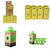 China Biodegradable PBAT Compostable Pet Waste Bags in Rolls 9x13 Inch Eco Friendly for sale