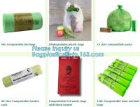 China 100% compostable PE garbage bag, 100% biodegradable and compostable dog waste bag, ECO-friendly high quality compostable for sale