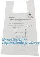 China 100% Compostable Biodegradable Trash Bags 13 Gallon Eco Friendly T-Shirt Bags for sale