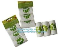 China Portable 15-Roll Dog Poop Bag Dispenser Bone Shape Custom Logo Pet Waste Bags for sale
