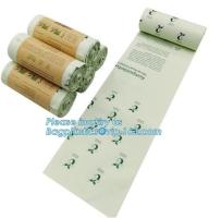 China Compostable Recycle Biodegradable Food waste bag/disposable plastic garbage bag, compostable pla garbage bag kitchen was for sale