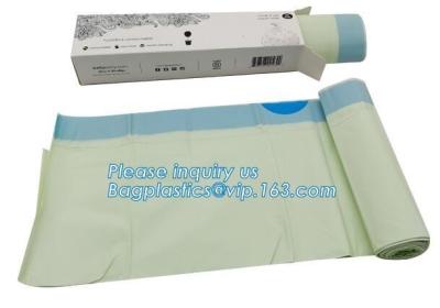 China 100% Compostable Food Waste Garbage Bags 13 Gallon Biodegradable Trash Bags Eco Friendly for sale