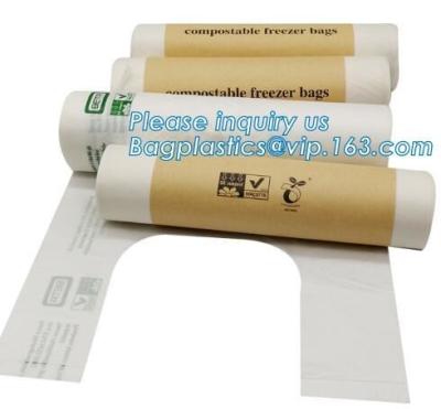 China 100% Compostable Food Waste Garbage Bag 13 Gallon Biodegradable Plastic Trash Bags for sale