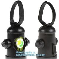 China Biodegradable PE Dog Poop Bags with Dispenser and Leash Clip 15x9 Inch Waste Bags on Roll for sale