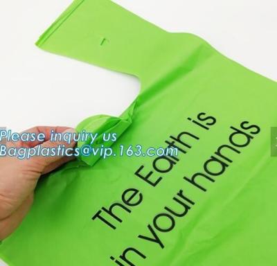 China Biodegradable T-Shirt Garbage Bag 100% Corn Starch Compostable Trash Bag 13 Gallon for sale