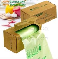 China 100% Compostable Star Seal Bags on Roll 10x15cm Biodegradable Produce Bags for sale