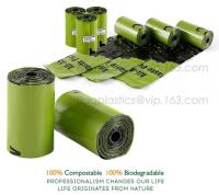 China Custom HDPE D2W Biodegradable Dog Poop Bags 9x13 Inch Unscented with Private Label for sale