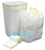 China Eco Biodegradable Compostable Drawstring Garbage Bags 13 Gallon 30 Liter Trash Bags for sale