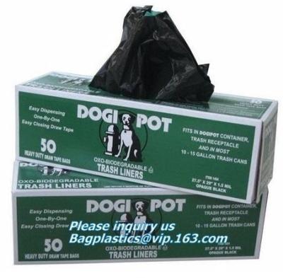 China Cornstarch Compostable Pet Waste Bags 100% Biodegradable Dog Poop Bags EN13432 Certified for sale