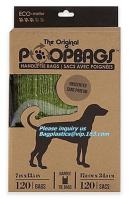 China Custom Printed Biodegradable PE Dog Poop Bags 9x13 Inch Compostable Waste Bags for sale