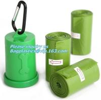 China Biodegradable Compostable Pet Poop Bags Leak Proof Dog Waste Bags on Roll 15x9 Inch Refill Bags for sale