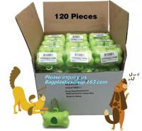 China Cornstarch Biodegradable Compostable Dog Poop Bags Custom Printed EN13432 BPI OK Compost Home 15x9 inch for sale