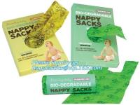 China Biodegradable Diaper Disposal Bags 100 Percent Compostable Corn Starch Eco Friendly Packing Bags for sale