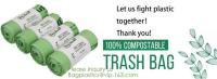 China 100% Biodegradable Cornstarch Compostable Garbage Bags 13 Gallon Eco Friendly Waste Bags for sale
