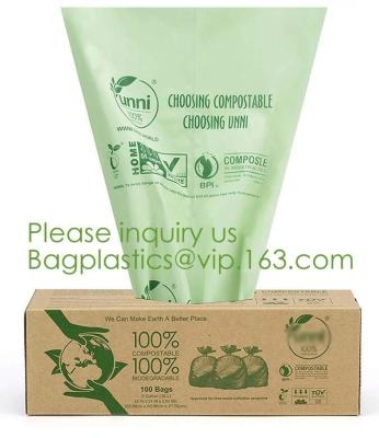 China Compostable Clear Poly Bags 100 Biodegradable OPP Material Self Adhesive Seal Custom Logo Garbage Bag for sale