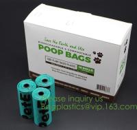 China Compostable Biodegradable Clear Garbage Bags 100 Percent Corn Starch Dog Poop Bags Custom Logo for sale