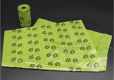 China 100% Compostable Corn Starch PLA Dog Poop Bags Biodegradable Waste Disposable Bags 15x25cm for sale