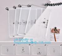 China Custom Transparent PP Slider Zip Lock Bag with Air Hole and White Write-On Panel 100pcs for sale