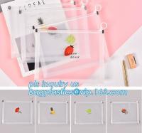 China Custom Clear PVC Jelly Bag with Plastic Slider Zipper Lock for Cosmetics Packaging 100pcs for sale
