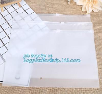 China PVC Waterproof Pouch with Snap Closure and Drawstring 8x10 inch Custom Logo for sale