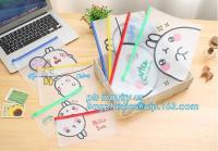 China Custom PVC Slider Zipper Bag 0.2mm Thick Clear Plastic Packaging for Electronics Makeup Tools for sale