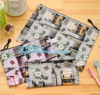 China A4 Oxford Cloth Zipper File Bag Office Stationery Document Pockets Leather Finish 330x240mm for sale