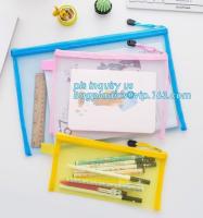 China Office Stationery Mesh Bag with Slider Zipper Expanding File Document Pouch 13x9 Inch for sale