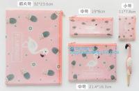 China PVC Mesh Net Pouch for File Folder A4 Size Zipper Lock Stationery Document Bag for sale