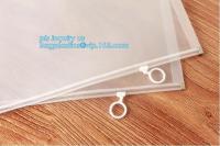 China Clear PVC Zipper Slider Bag for Toothbrush Stationery Packaging 0.2mm Thick for sale