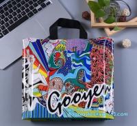China Custom Printed PVC Slider Zipper Lock Bag with Plastic Slider for Bikini Swimwear Packaging 0.2mm Thick for sale