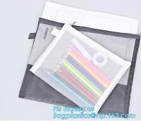 China PVC Transparent Waterproof Document Bag Multi-functional Passport Travel Wallet 10x8 inch for sale