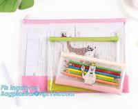 China PVC Slider Zipper Garment Pouch with Top Side Gusset 0.2mm Thick Transparent Packaging Bag for sale