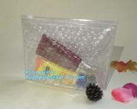 China Custom Slider Bubble Zipper Bag with Foil Lining for Secure Packaging 100pcs for sale