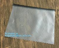 China Pink Slider Zip Lock Bubble Bag 20x30cm Reusable Plastic Zipper Pouch for Storage for sale